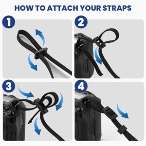 waka Camera Strap For All DSLR/SLR Cameras, Padded Universal Neck Shoulder & Crossbody Strap For Canon Nikon Sony Compatiable, Gifts For Photographers, Black