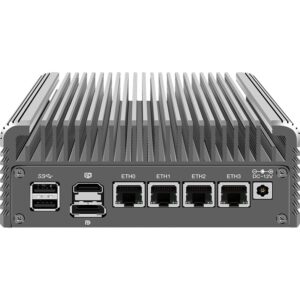 CWWK Mini PC Intel N Series 4-core N100 Fanless Mini Host Soft Route. (Barebone)