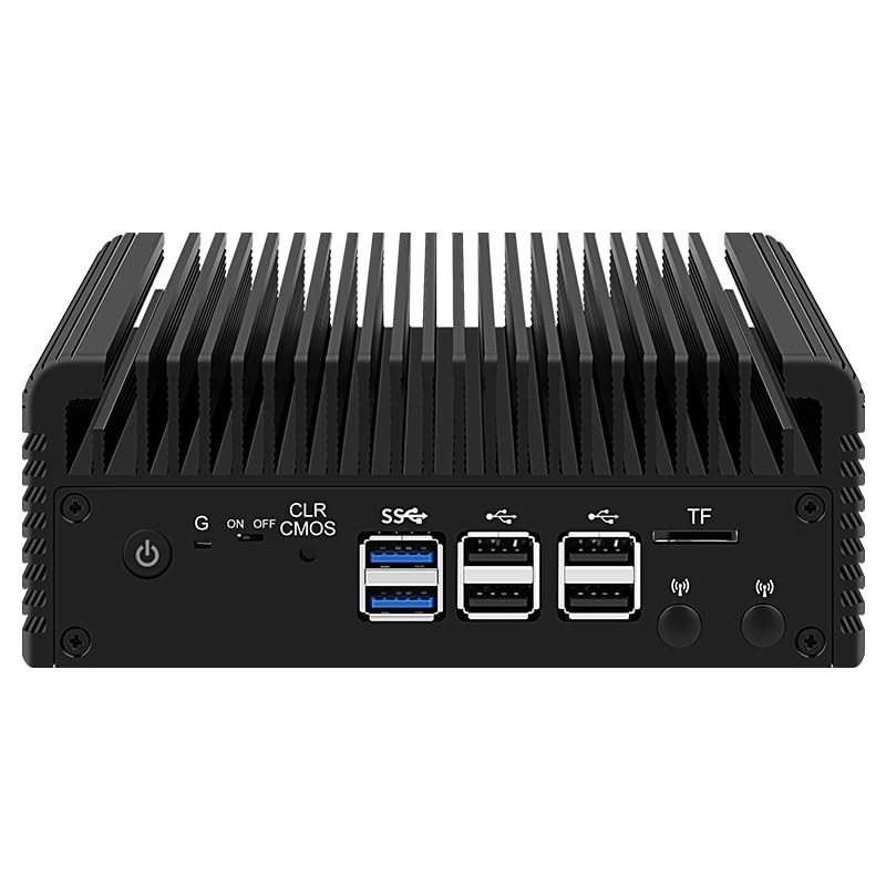 CWWK Mini PC Intel N Series 4-core N100 Fanless Mini Host Soft Route. (Barebone)