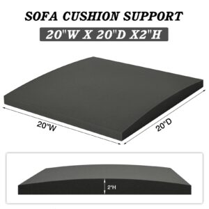 HAVARGO Couch Cushion Support for Sagging Seat, High Density Foam Under Couch Cushion Support Anti Slip, Dark Grey 1Pc