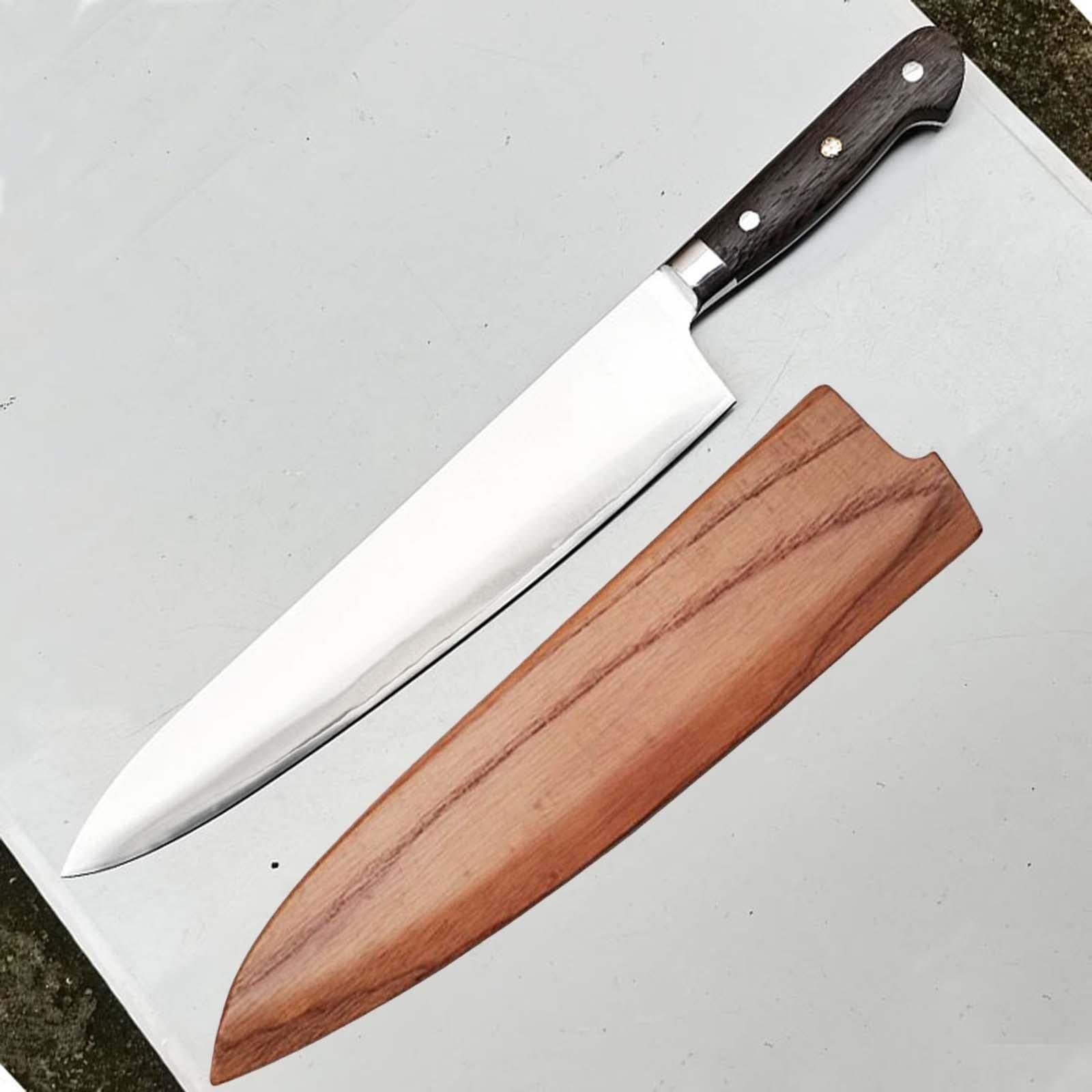 MYCENSE Knife Sheath Blade Protector Cover Wood Durable Multifunction Cover Wear Resistant Bag Classical Cutter Cover for Camping Outdoor Kitchen, 240mm