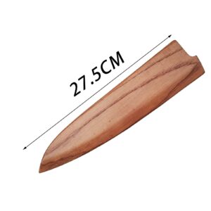 MYCENSE Knife Sheath Blade Protector Cover Wood Durable Multifunction Cover Wear Resistant Bag Classical Cutter Cover for Camping Outdoor Kitchen, 240mm