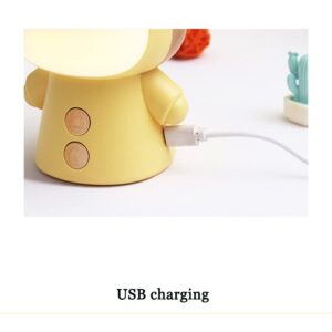 Cartoon Led Desk Lamp Learning Folding Rechargeable Eye Protection Student Children Fun Cute Reading Night Light Bedside Gradient