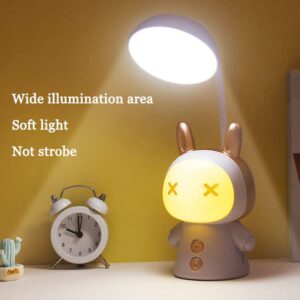 Cartoon Led Desk Lamp Learning Folding Rechargeable Eye Protection Student Children Fun Cute Reading Night Light Bedside Gradient