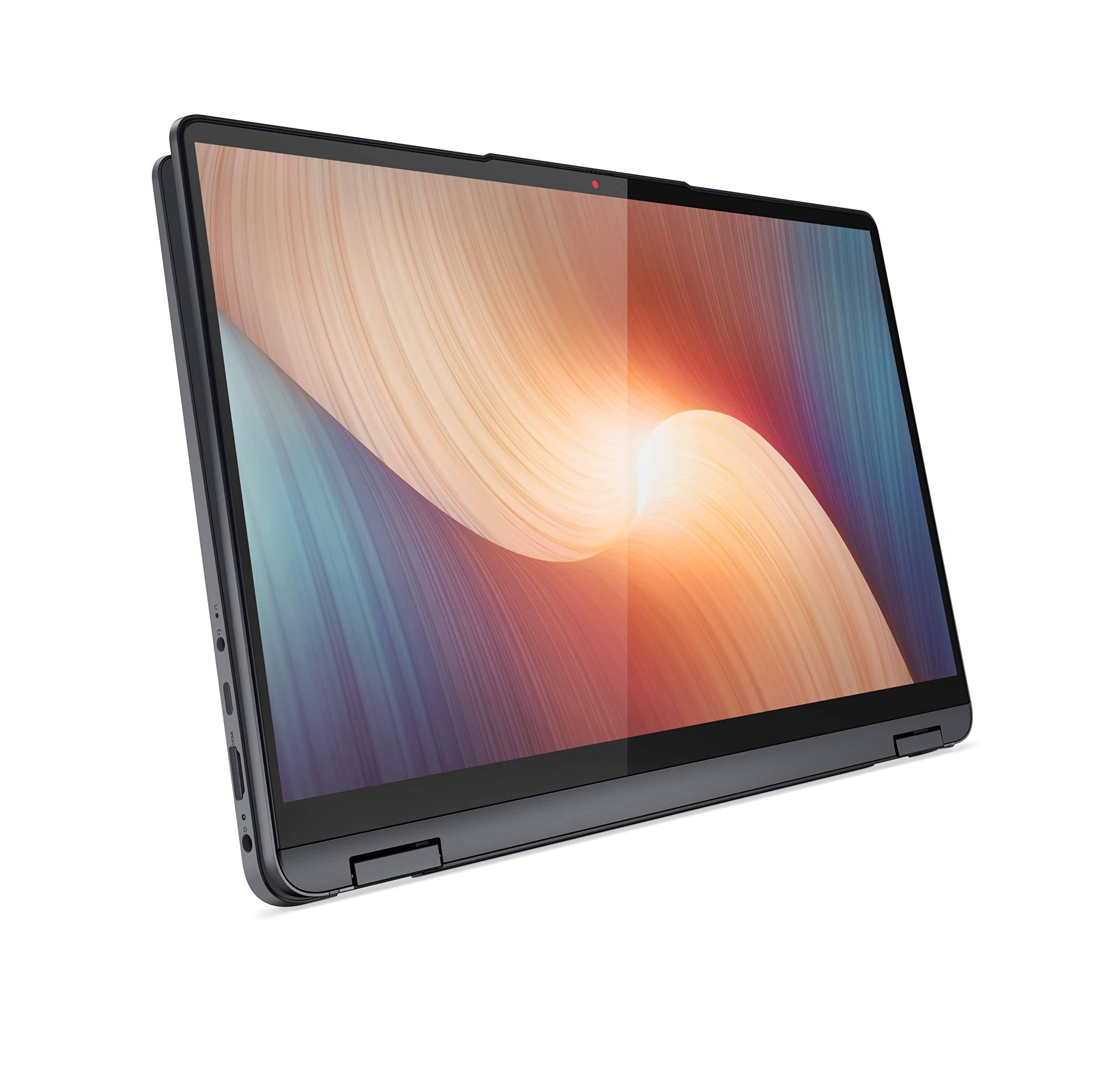 LENOVO 2023 Flex 5 14" FHD IPS Touchscreen Premium 2-in-1 Laptop, AMD 6-core Ryzen 5 5500U Upto 4.0GHz, 16GB RAM, 512GB PCIe SSD, Backlit Keyboard, Fingerprint, Windows 11 Home + HDMI Cable, Gray