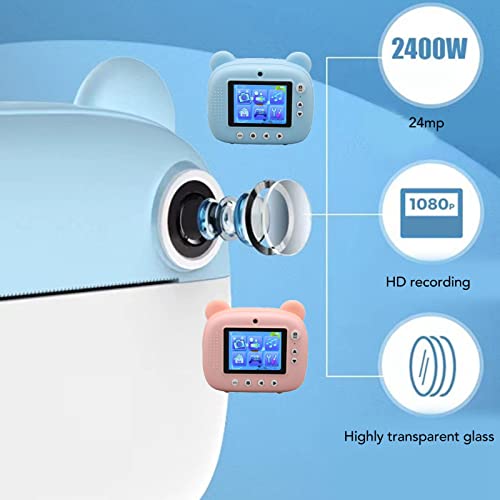 Okuyonic Children Camera, Auto Focus Kids Camera 1050mah Battery Cute for Travel()