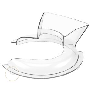 𝙐𝙥𝙜𝙧𝙖𝙙𝙚𝙙 KN1PS Mixer Pouring Shield with Snap Fit For Splash Guard Accessory of Kitchen 4.5&5 Quart Tilt-Head Stand Mixers or Kitchen Mixer Bowl,Replace W11298367 W11312468