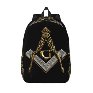 fycfslmy master mason masonic backpack with adjustable straps, suitable for travel picnics activities