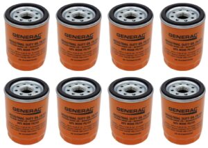 replacement for generac 8 pack genuine oem oil filters for 0044510 generator - 070185es-8pk