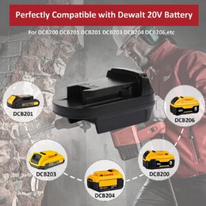 ZLWAWAOL DW18ML DL18ML Battery Adapter Converter for Dewalt to Milwaukee Battery,for Dewalt 20V Lithium Battery Convert to Milwaukee M18 Lithium Battery