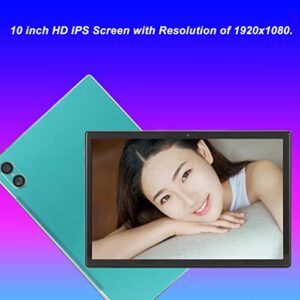 Android Tablet 10 inch, Gaming Tablet 8GB RAM 256GB ROM, 128GB Expand Supported, Octa Core CPU, 4G LTE 5G WiFi Tablet with Dual Camera, 7000mAh HD Touch Screen, Green