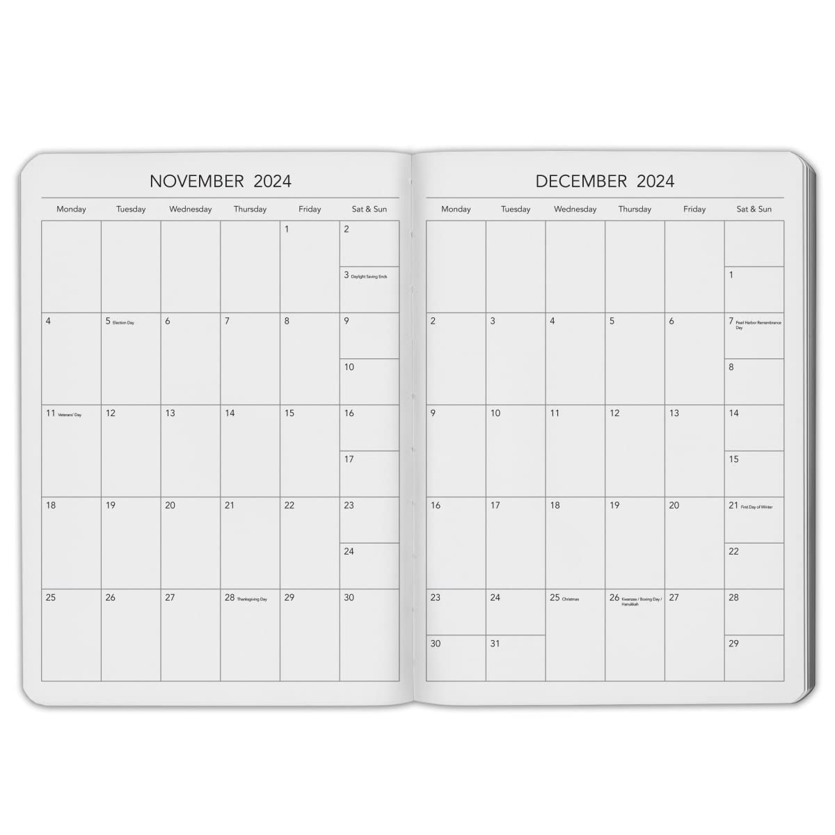 Harbor Desk Weekly Planner 2024 - Leida Pine - 8x5.5"