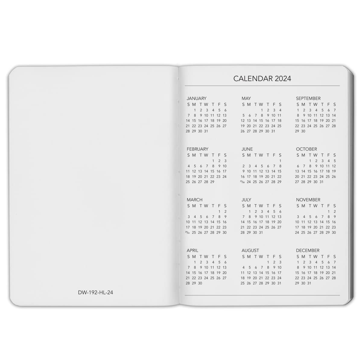 Harbor Desk Weekly Planner 2024 - Leida Pine - 8x5.5"