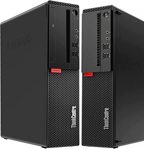 Lenovo Computer Desktop with Monitor 24 inch, Intel i7-6700 UP to 4.00GHz 16GB DDR4 New M.2 1TB NVMe SSD Wireless Keyboard & Mouse & Speakers Built in WiFi & BT Win10 Pro(Renewed)