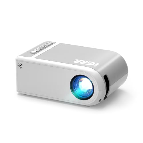 Mini Projector, Portable Outdoor Movie Projector 1080P Supported, Home Theater Video Projector Compatible with iOS/Android/TV Stick/HDMI/USB/PC/Laptop