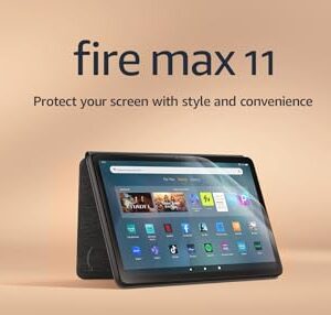 Amazon Fire Max 11 tablet bundle with Slim Cover and screen protector, style and convenience in your hands, 4 GB RAM, 64 GB, Gray