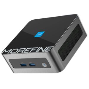 morefine m9 mini pc windows 11 pro, intel 12th gen n100(up to 3.4ghz) mini computers, 16gb ddr4 ram 512gb m.2 nvme ssd mini desktop computer, windows computer support wifi6/bt5.2/dual display