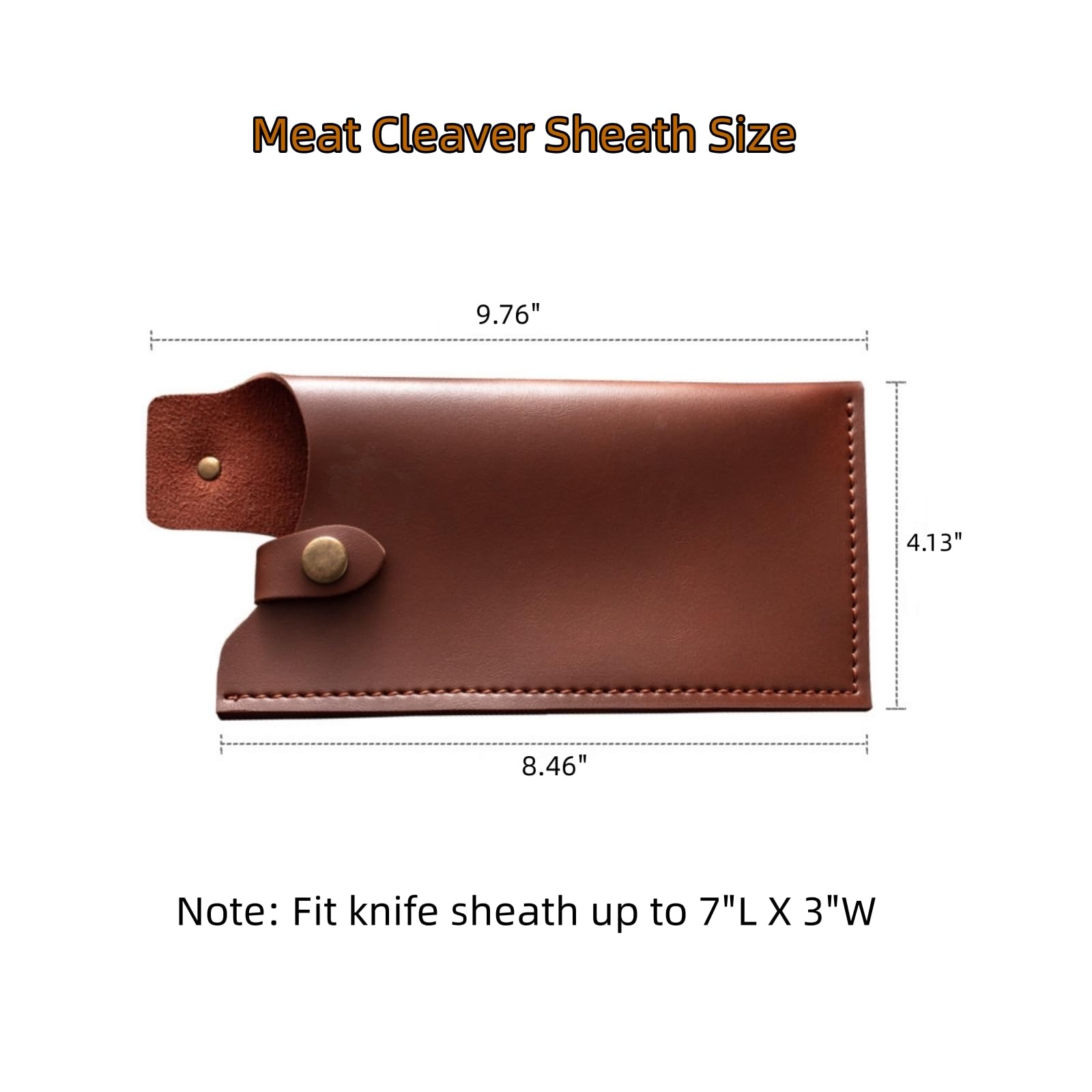 Senvitate Knife Sheath, Meat Cleaver Sheath, Universal Kitchen Butcher Knife Case, Chef Knife Edge Guard, Abrasion Resistant Cleaver Knife Cover Sleeves Knife Protectors