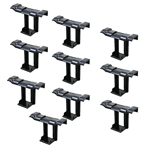 HOUSON 10Pcs Solar Panel Drainage Clips Roof Solar Panel Frame Cleaning Clips Photovoltaic Panel Water Guide & Mud Clamp Auto Remove Stagnant Water (35mm)