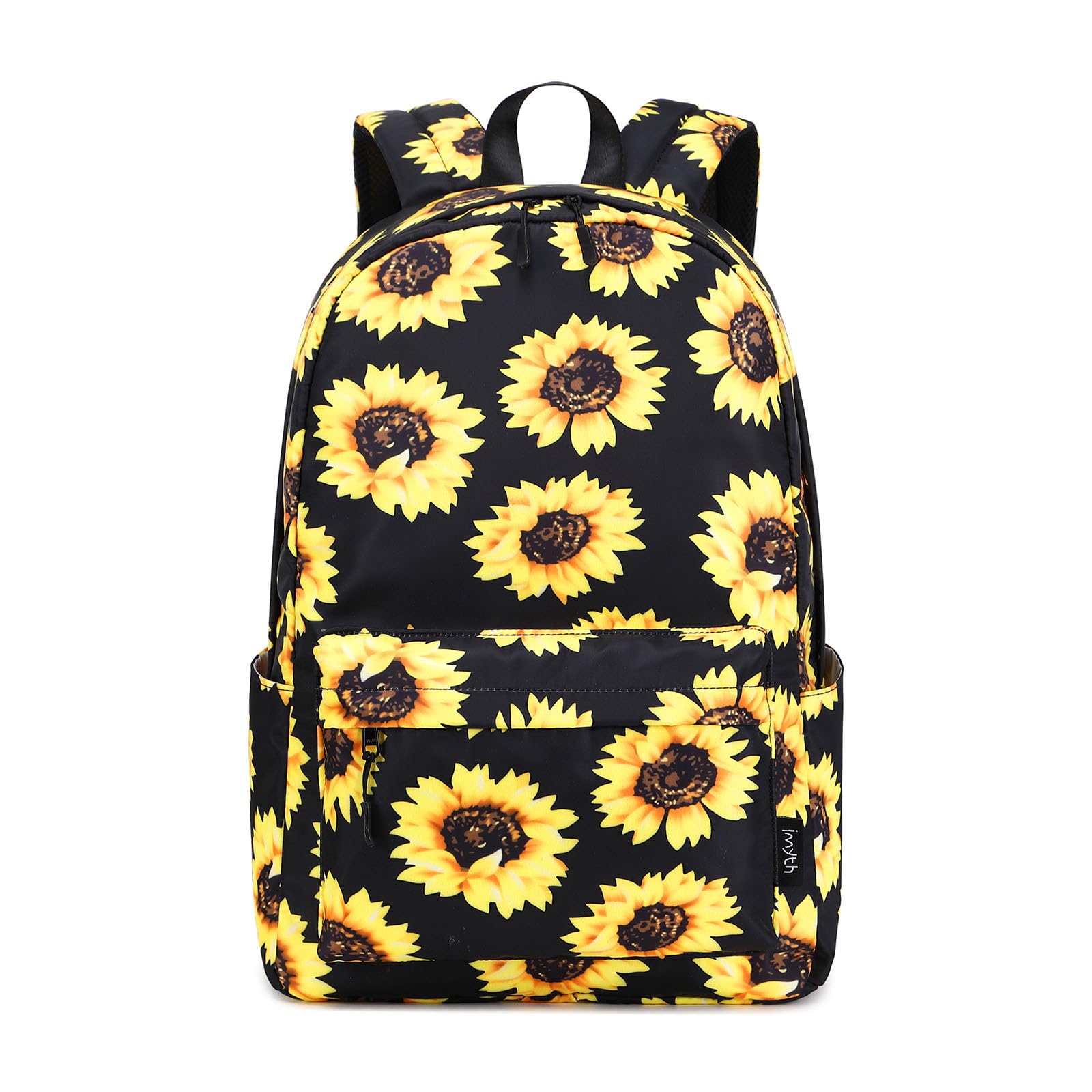 Imyth Backpack for Teen Girls, Kids, Cute Colorful Bookbag School Daypacks for Elementary Middle Students,Sunflower