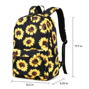 Imyth Backpack for Teen Girls, Kids, Cute Colorful Bookbag School Daypacks for Elementary Middle Students,Sunflower