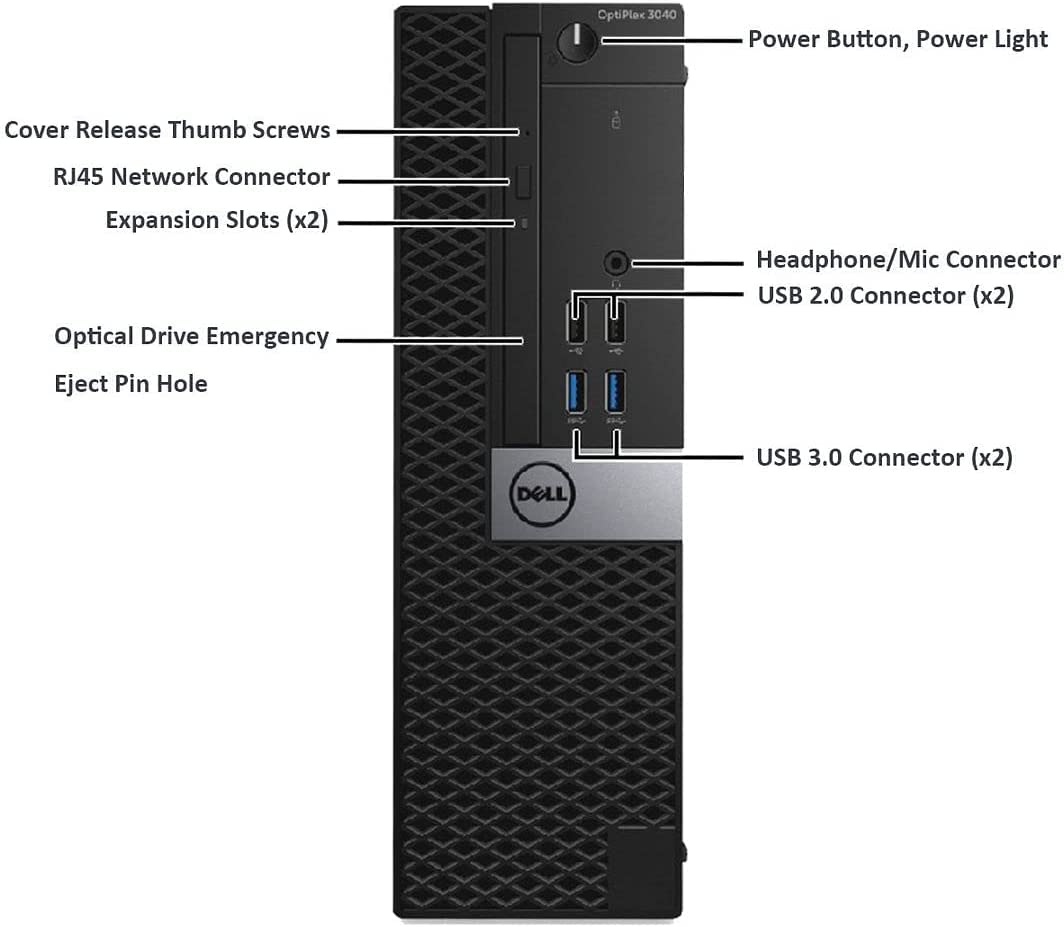 Dell OptiPlex 3040 SFF Desktop Computer, Intel Core i5-6500 3.4GHz up to 4.0GHz, 8GB DDR4 RAM, 1TB SSD, WiFi, Windows 10 Pro 64 (Renewed)