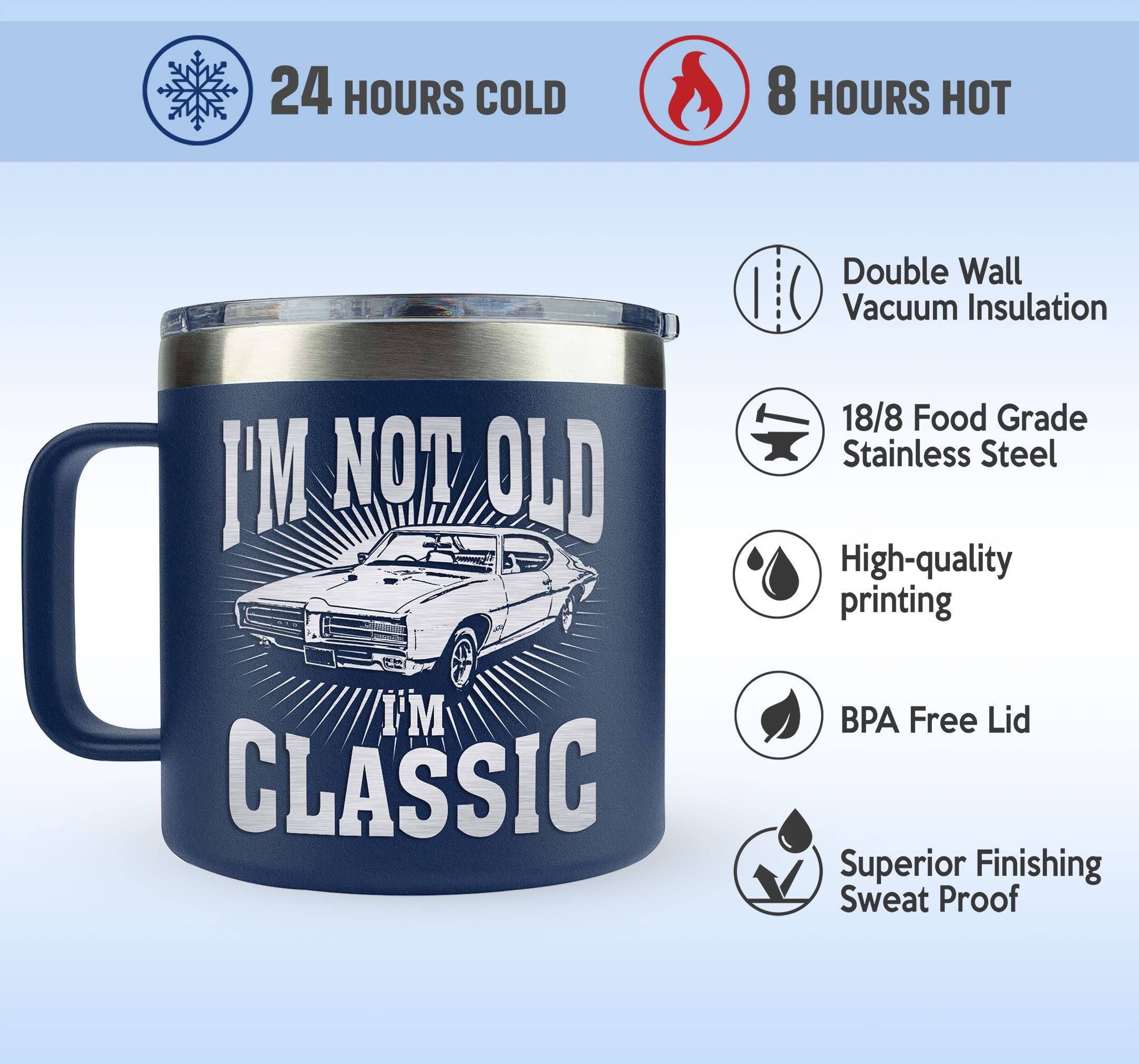 Birthday Gifts for Men, Dad, Grandpa - Gifts for Dad, Men - Men Gifts for Birthday, Dad Gifts for Fathers Day, Christmas - Gag, Funny Gifts for Men - Best Gifts for Men Unique - Novelty Men Mug 14Oz