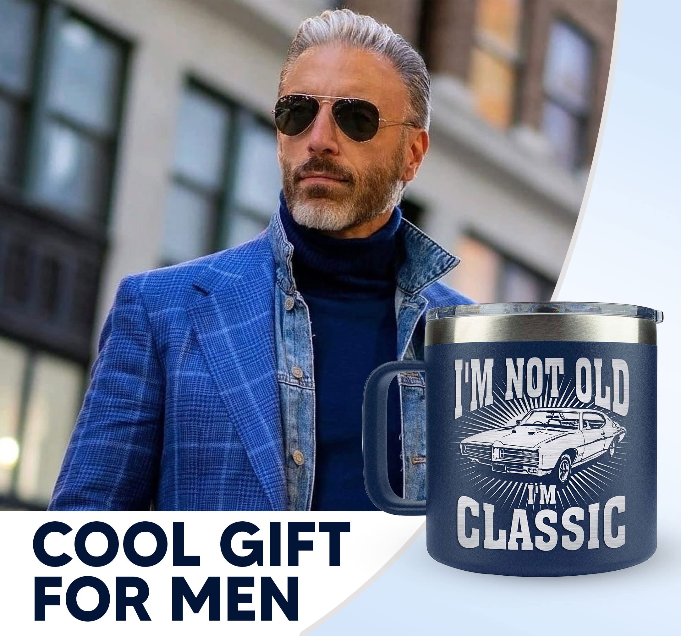 Birthday Gifts for Men, Dad, Grandpa - Gifts for Dad, Men - Men Gifts for Birthday, Dad Gifts for Fathers Day, Christmas - Gag, Funny Gifts for Men - Best Gifts for Men Unique - Novelty Men Mug 14Oz