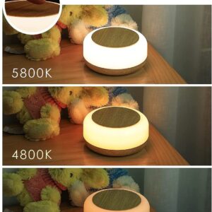 LANAFARA Nursery Night Light, Baby Night Light with Dimmable 3 Color Light LED Bedside Touch Lamp for Kids Breastfeeding Nightstand Light