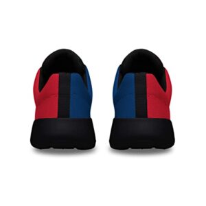 Dominican Republic Flag Shoes Mens Womens Running Shoes Athletic Casual Tennis Sneakers Walking Golf Gym Shoes Black Size 9.5