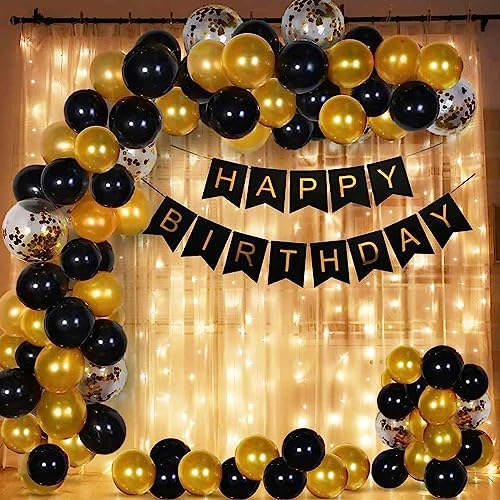 Dazzle Bright 100 PCS Metallic Gold Balloons Latex Balloons Different Party Balloon Kit for Balloon Garland Arch Birthday Party Graduation Baby Shower Wedding Holiday Decoration(18-12-10-5 Inch)