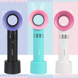 fenshine Portable USB Rechargeable Mini Fan, Lash Dryer Fan for Lash Extensions, Ficial No Noise Handheld Fan, Essential Eyelash Extension Supplies/Air Conditioning Blower