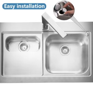 1 Piece Kitchen Sink Hole Cover Stainless Steel Faucet Hole Cover Fit for 1.2 to 1.6 Inch in Diameter Sink Hole