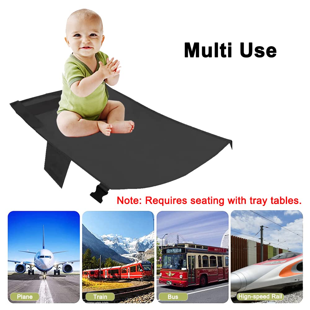 Airplane Footrest Seat Extender for Kids: GEMGO Toddler Airplane Travel Bed, Portable Foot Rest for Flights - Leg Rest for Baby to Lie Down on Plane Travel Accessories