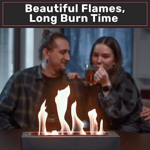 Bio Ethanol Fireplace Fuel 3 x 1 Liter - Bioethanol Fuel Tabletop Fire Pit, Bio Ethanol Fuel for Table Top Fire Pit & Ethanol Fireplaces - Made in USA