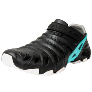 crosskix 2.0 composite foam slip-resistant athletic outdoor men's and women's tactical water shoes, black/turquoise, m9-w11