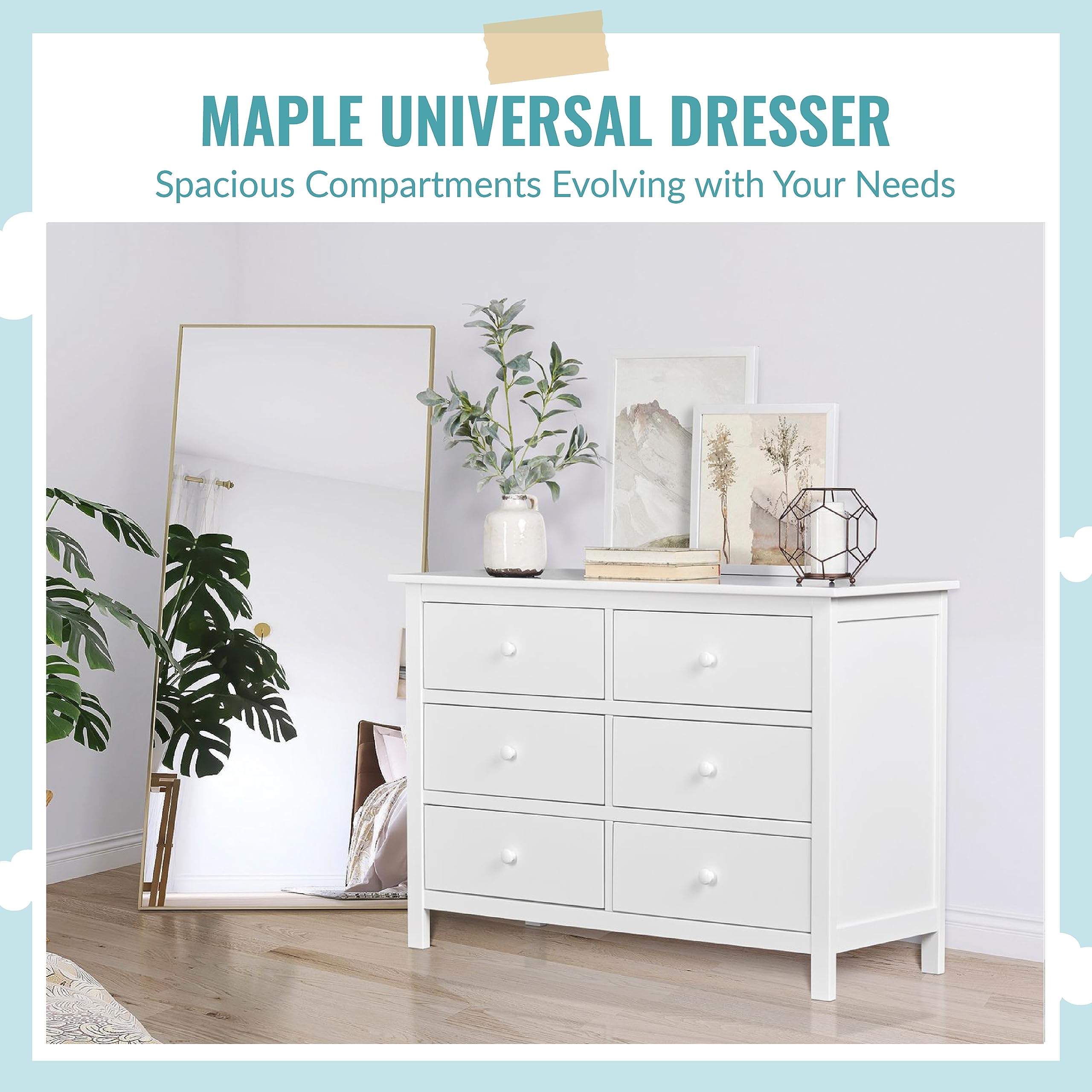 Dream On Me Universal Double Dresser