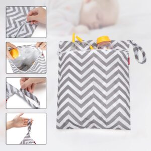 Damero Wearable Breast Pump Bag Compatible with Elvie Pumps and Pump Parts Bag with Waterproof Mat Bundle