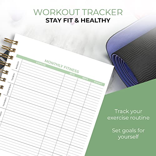 Academic Planner June 2023-April 2024 with Study Tips, Workout Tracker, Motivational Quotes, and Affirmations - Boost Your Productivity and Achieve Your Goals-Small Size