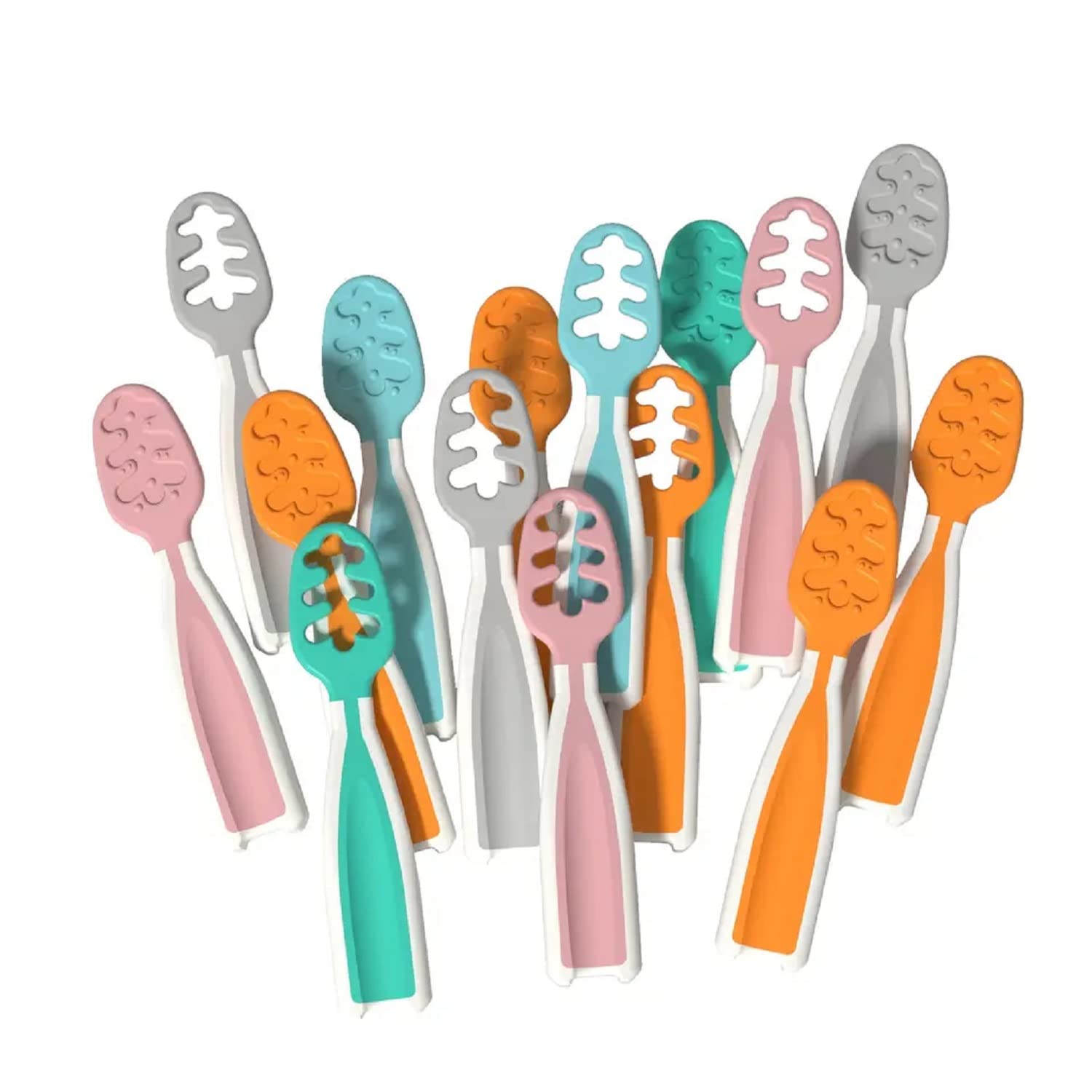 Pack Pre-Spoon Self-Feeding Baby Utensil Set - Silicon, BPA Free Toddler Supplies for Easy Teething & Led Weaning of Boys & Girls 6+ Months, Perfect First Stage & Second Stage Baby Feeding Gift (Pink)