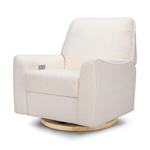 nursery works for babyletto, sunday power recliner and swivel glider in chantilly sherpa, greenguard gold certified and certipur-us® certified