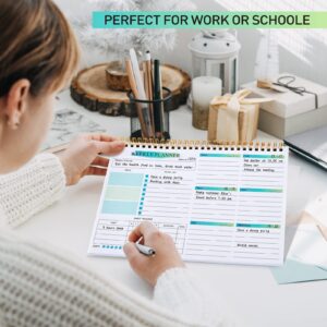 JUBTIC Weekly Planner Notepad with Pen - 52 Undated Weekly Calendar Pad Desk Planner Weekly To Do List Notepad Planning Pad Academic Planner Notebook Habit Tracker Journal Teacher Planner Organize Schedule Goals for Personal Life and Work -7" x 10"