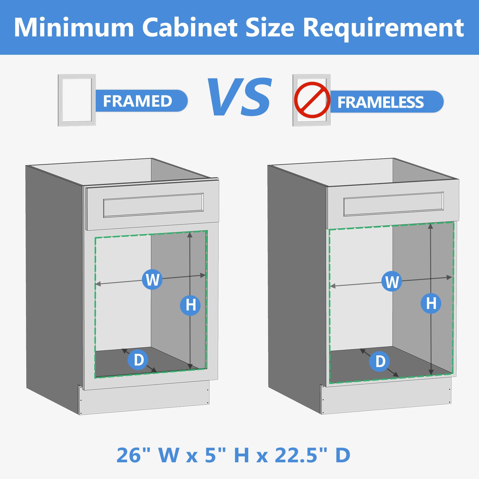 ROOMTEC Soft Close Pull Out Cabinet Organizer 25-1/2" W x 21" D Cabinet Organizer Wood Slide Out Shelves Cabinet Storage and Organizer for Kitchens and Pantry