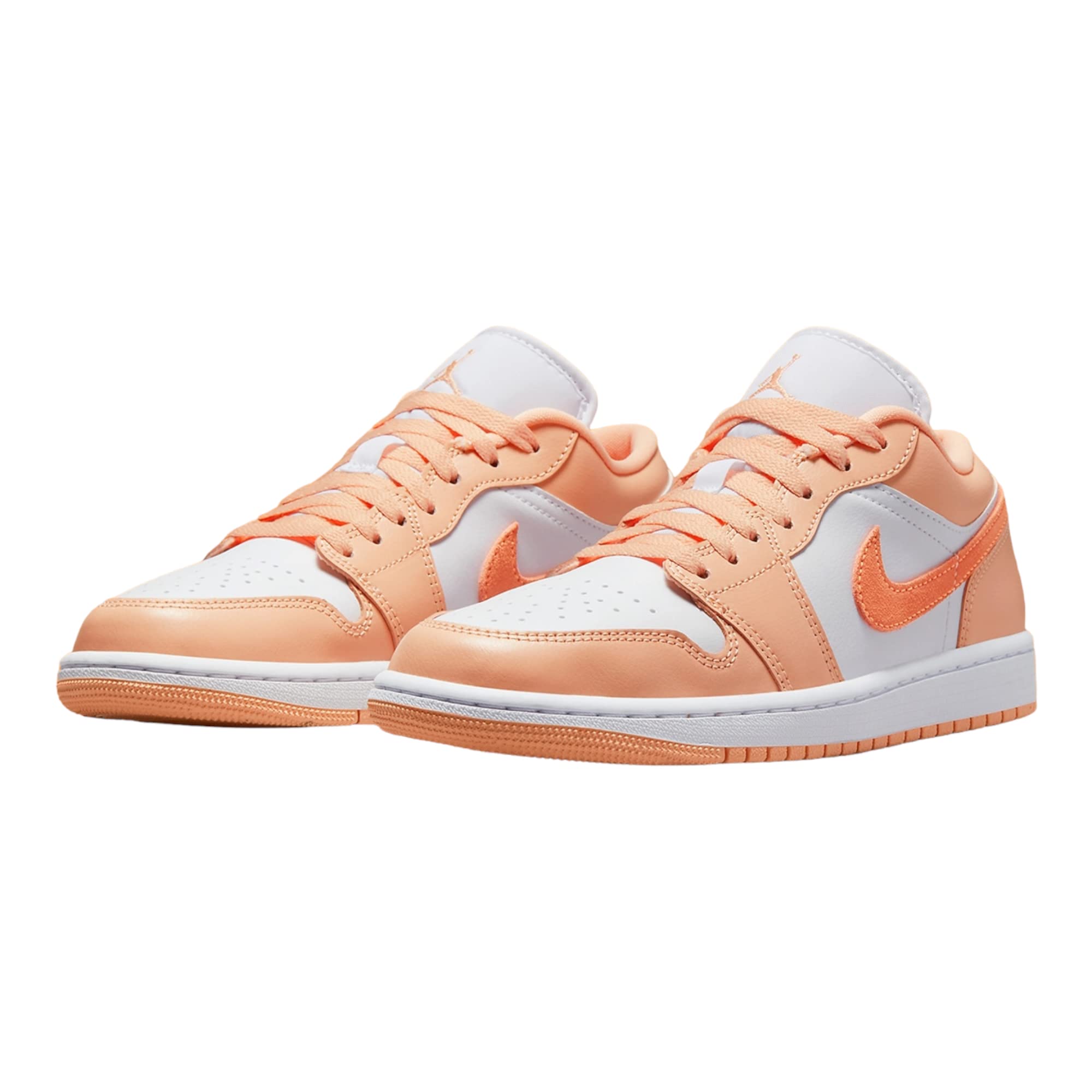 NIKE Jordan 1 Low Women Sunset Haze/Bright Citrus DC0774-801 11w