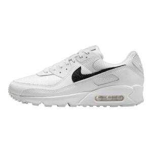 nike women's air max 90 shoe, snake white/black sz 8