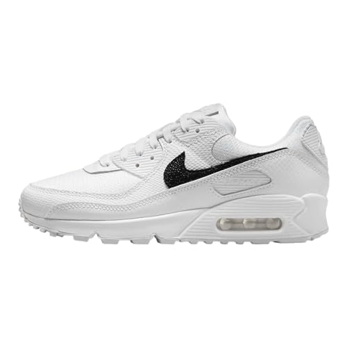 Nike Women's Air Max 90 Shoe, Snake White/Black Sz 8