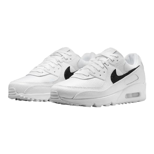 Nike Women's Air Max 90 Shoe, Snake White/Black Sz 8