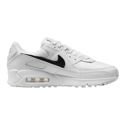 Nike Women's Air Max 90 Shoe, Snake White/Black Sz 8