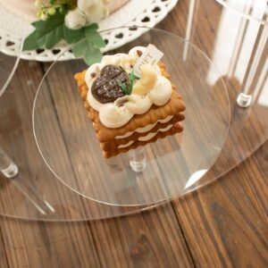 TABLECLOTHSFACTORY 29" Tall 12-Arm Tiered Clear Acrylic Dessert Display Stand, Multi-Layer Round Tray Cupcake Serving Rack