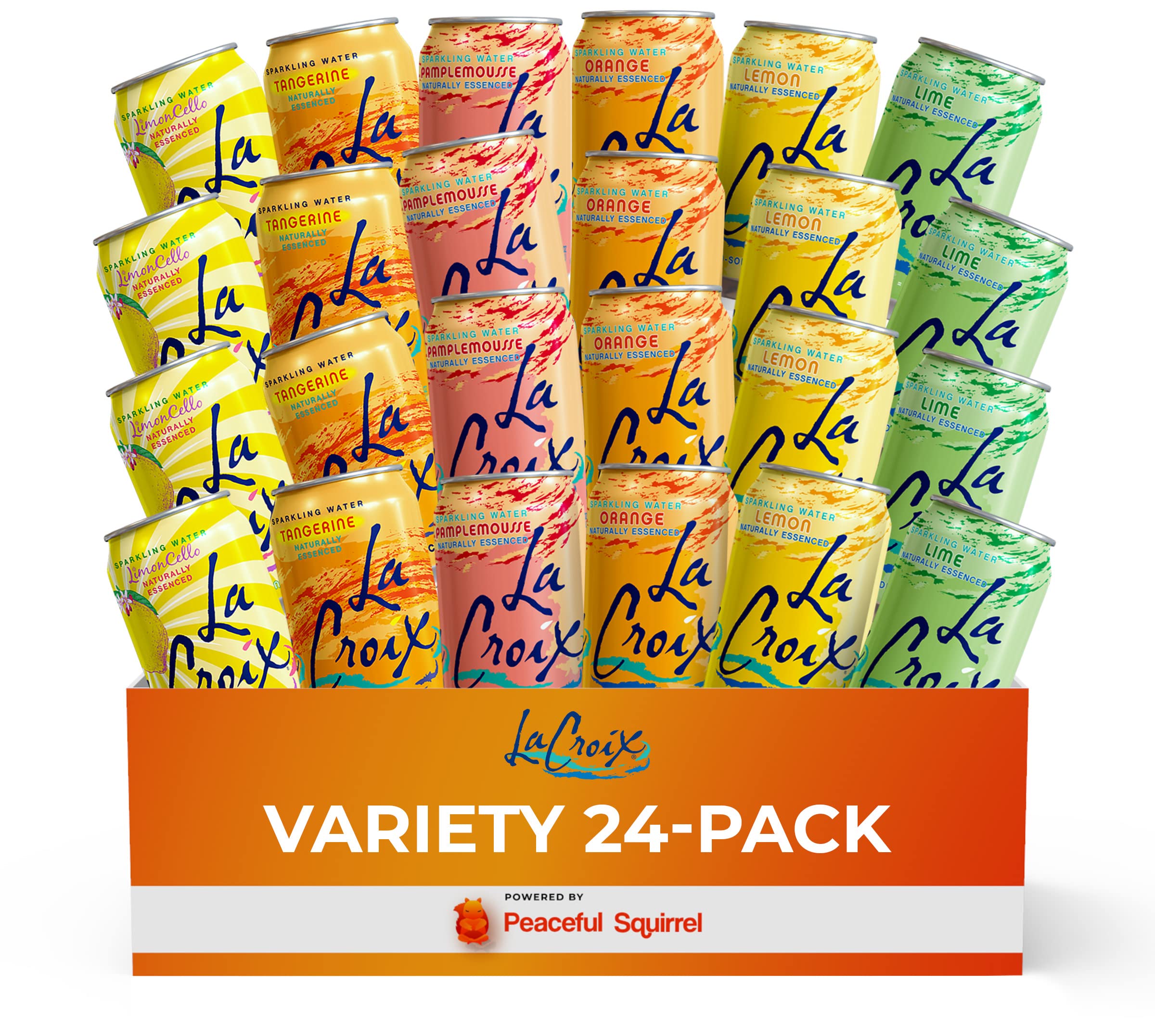 LaCroix Sparking Water, Summer Citrus Variety 24-Pack, 6 Citrus Flavors, 4 of Each, 12 Fl Oz Each